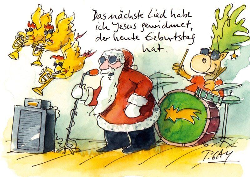 Frohe Weihnachten! - Peter Gaymann plant Ausstellungen und Projekte 2020